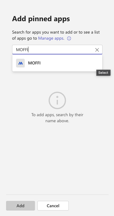 Configurer l’intégration Teams, Outlook et Office 365 pour MOFFI ...